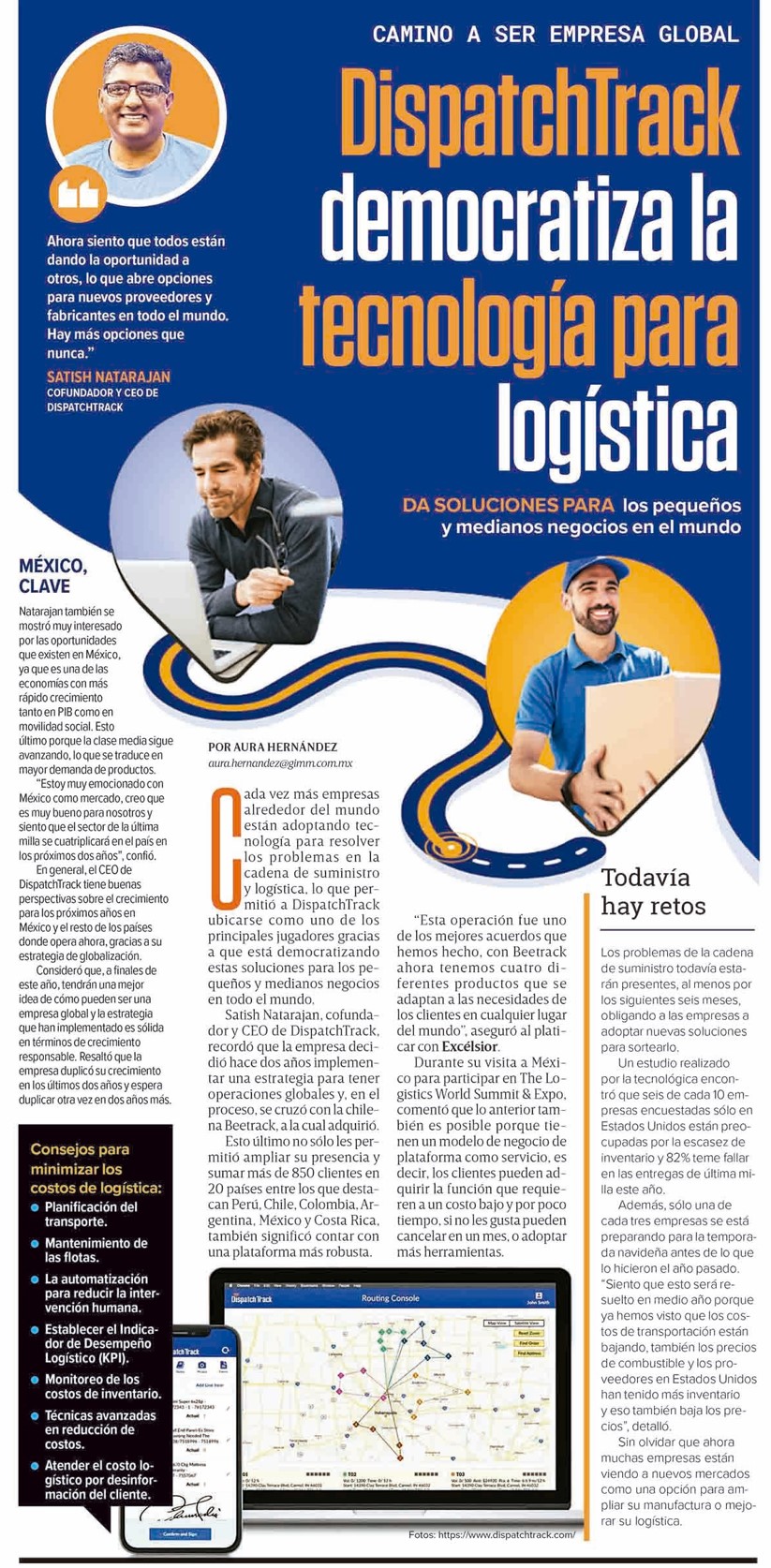 DispatchTrack democratiza la tecnología para logística