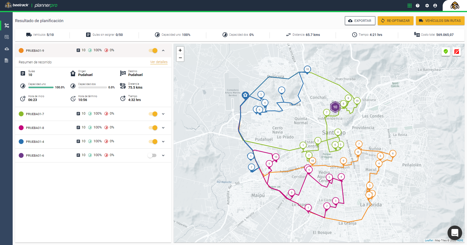 Calcular ruta con un planificador de rutas y Google Maps