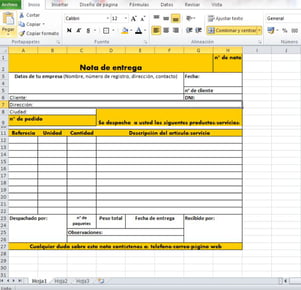 Formatos de entrega de mercancía: tipos y ejemplos de notas